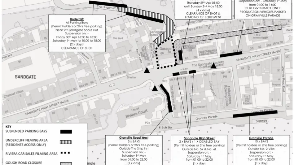 "Pistol" Filming in Sandgate 1st May 2021 - Folkestone and Hythe ...