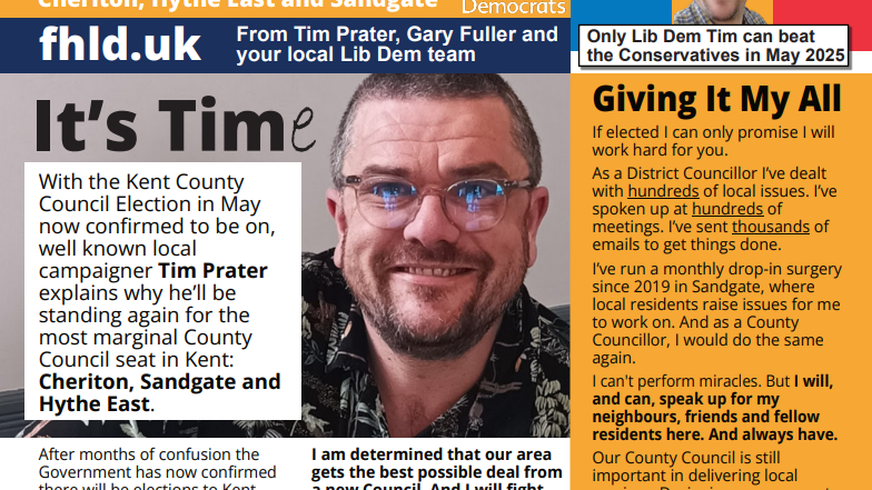 Cheriton, Sandgate, Hythe East and Saltwood Focus: It's Tim(e ...